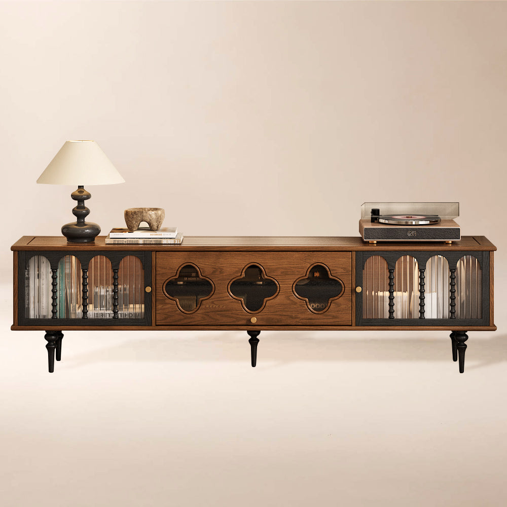 Proist Walnut Mid-Century Modern TV Media Console with Storage – LiVNiX