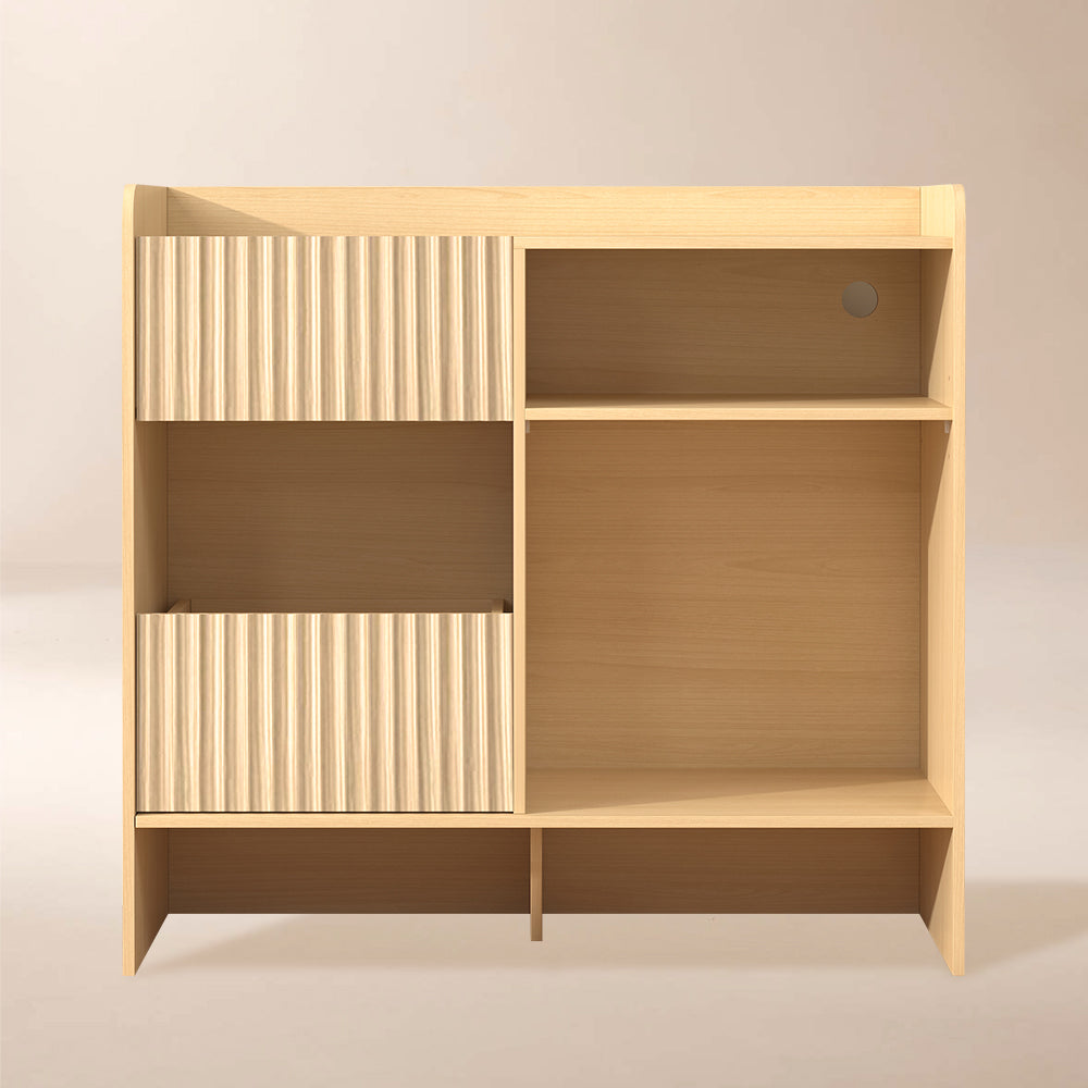 Fenio Modern Sideboard with 2-Shelf in Natural – LiVNiX